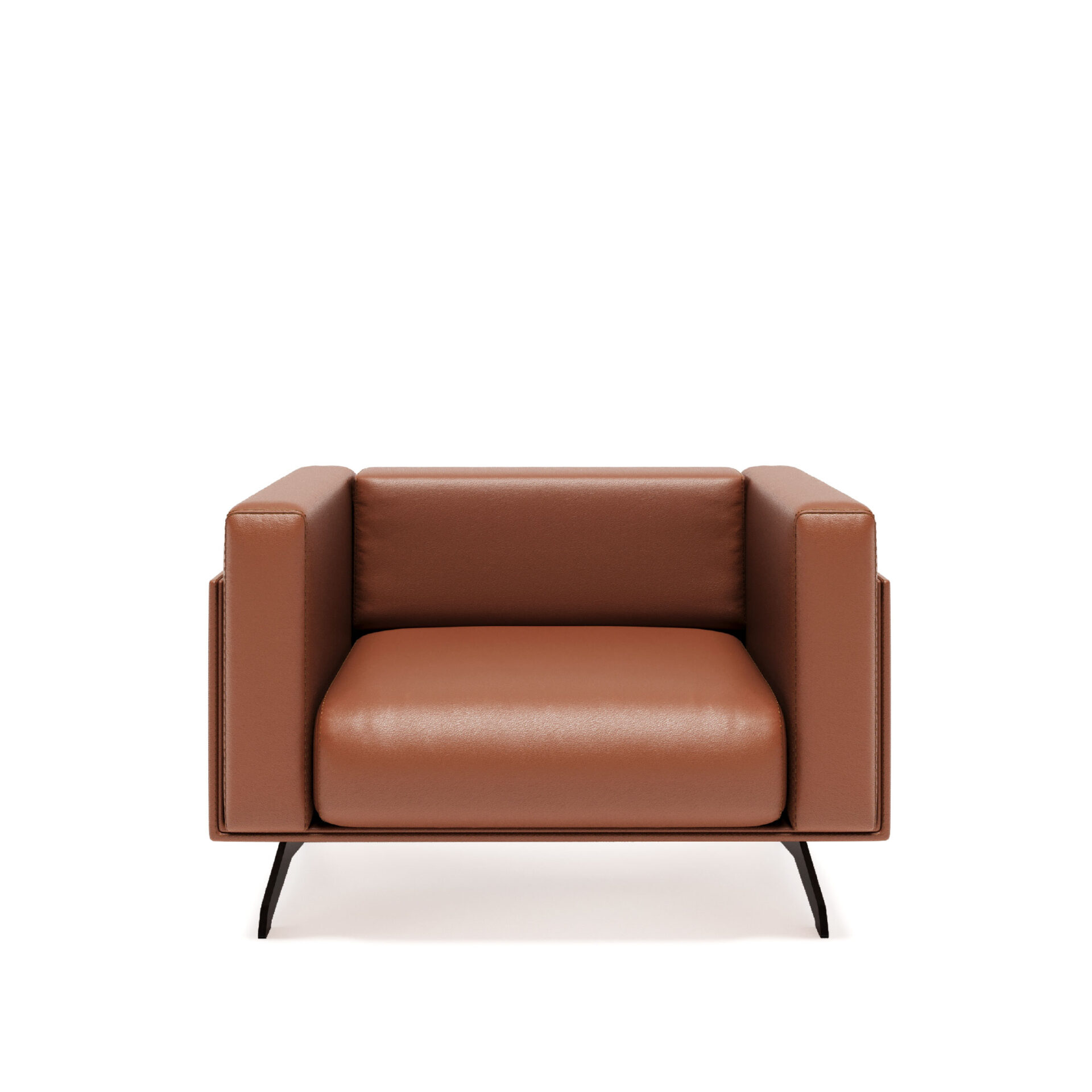 Executive Single-Seat Sofa with Sleek Design and Ergonomic Comfort