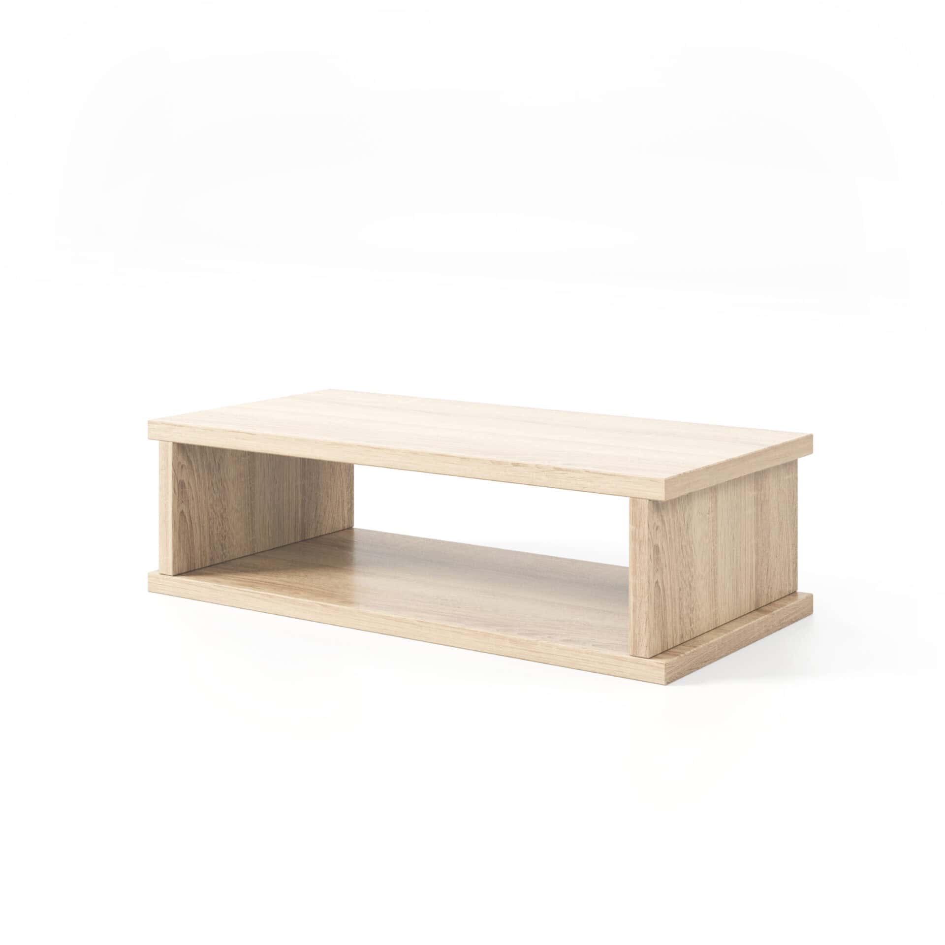 Cube Table – Modern Box Design with Open Storage Access