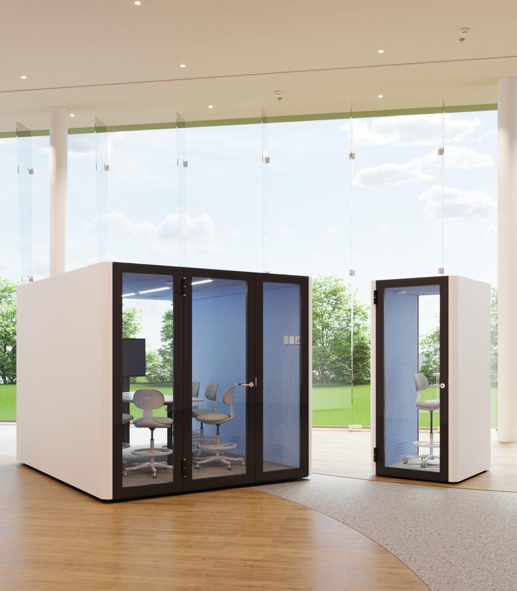 Pods & Booths Box – Private Space for Focused Work and Meetings