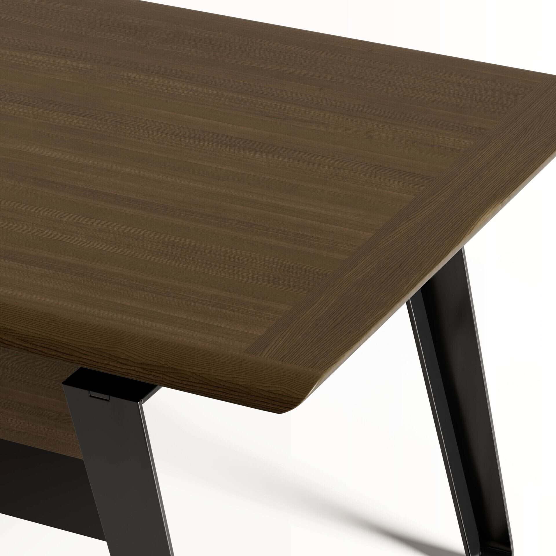 Quinn Executive Desk – Sleek Modern Design with Integrated Storage.